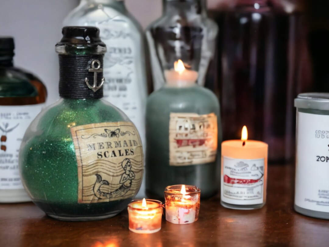 Mermaid Scales Potion Bottle - Etsy