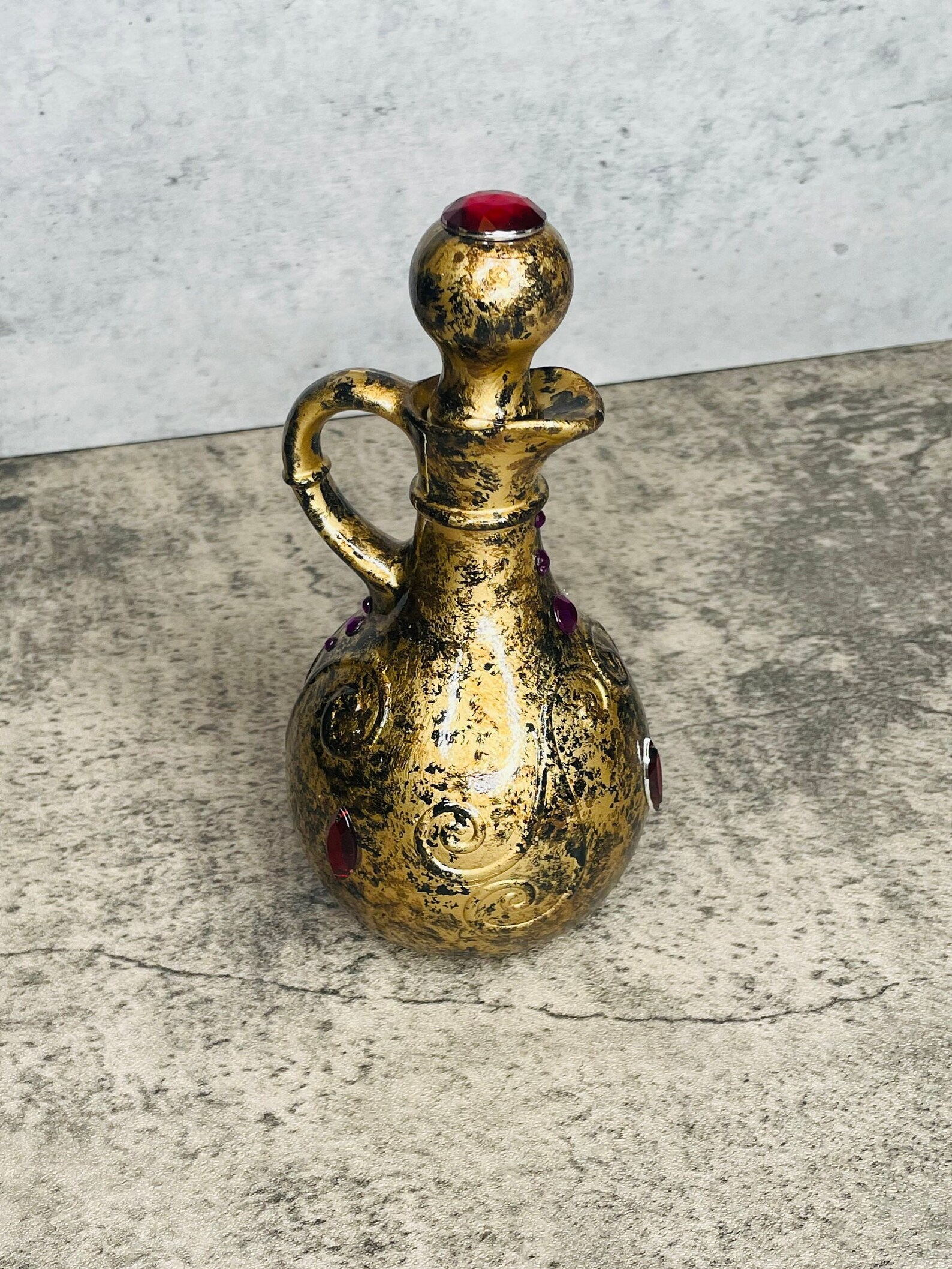 Gold Djinn genie Lamp 3 | Etsy
