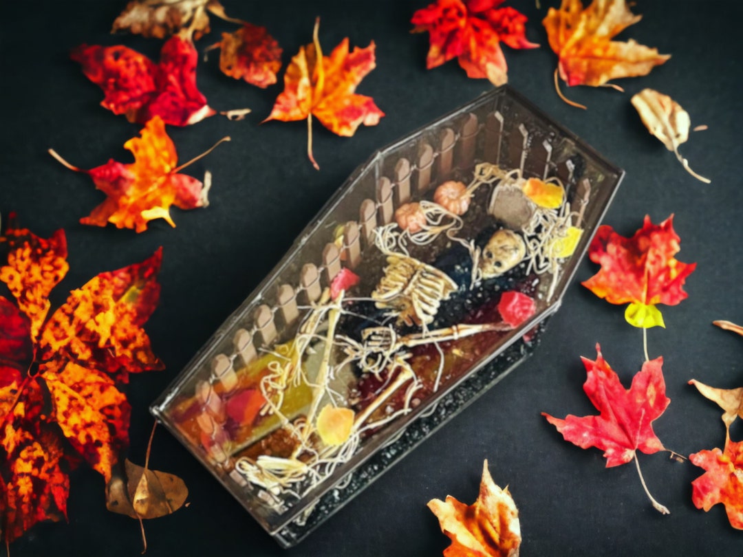 Cemetery Themed Glass Coffin Terrarium - Etsy