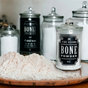 Bone Powder Apothecary Jar - Etsy