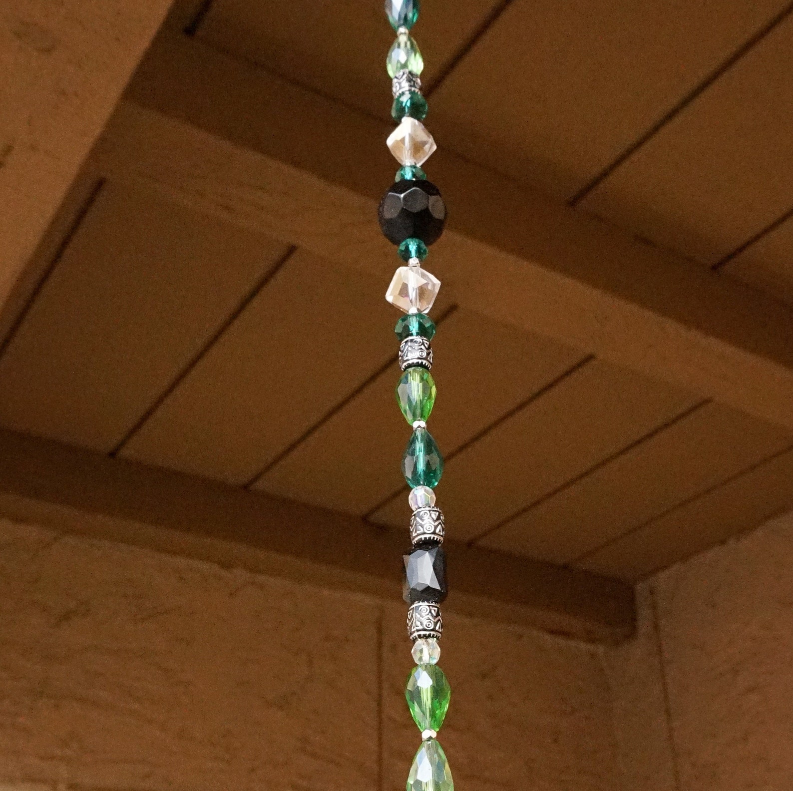 Green Beaded Suncatcher - Etsy
