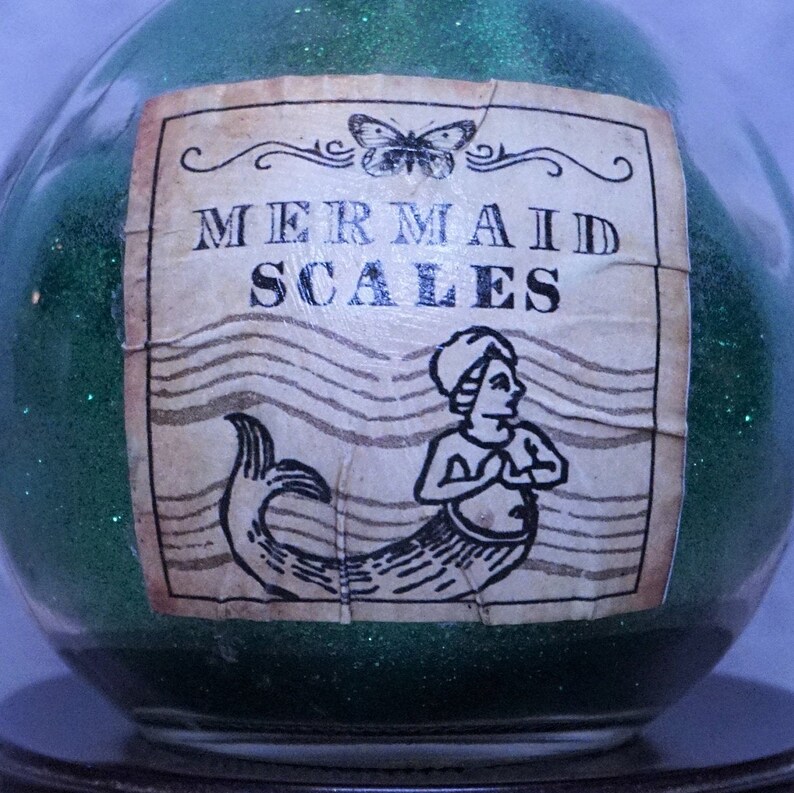 Mermaid Scales Potion Bottle - Etsy