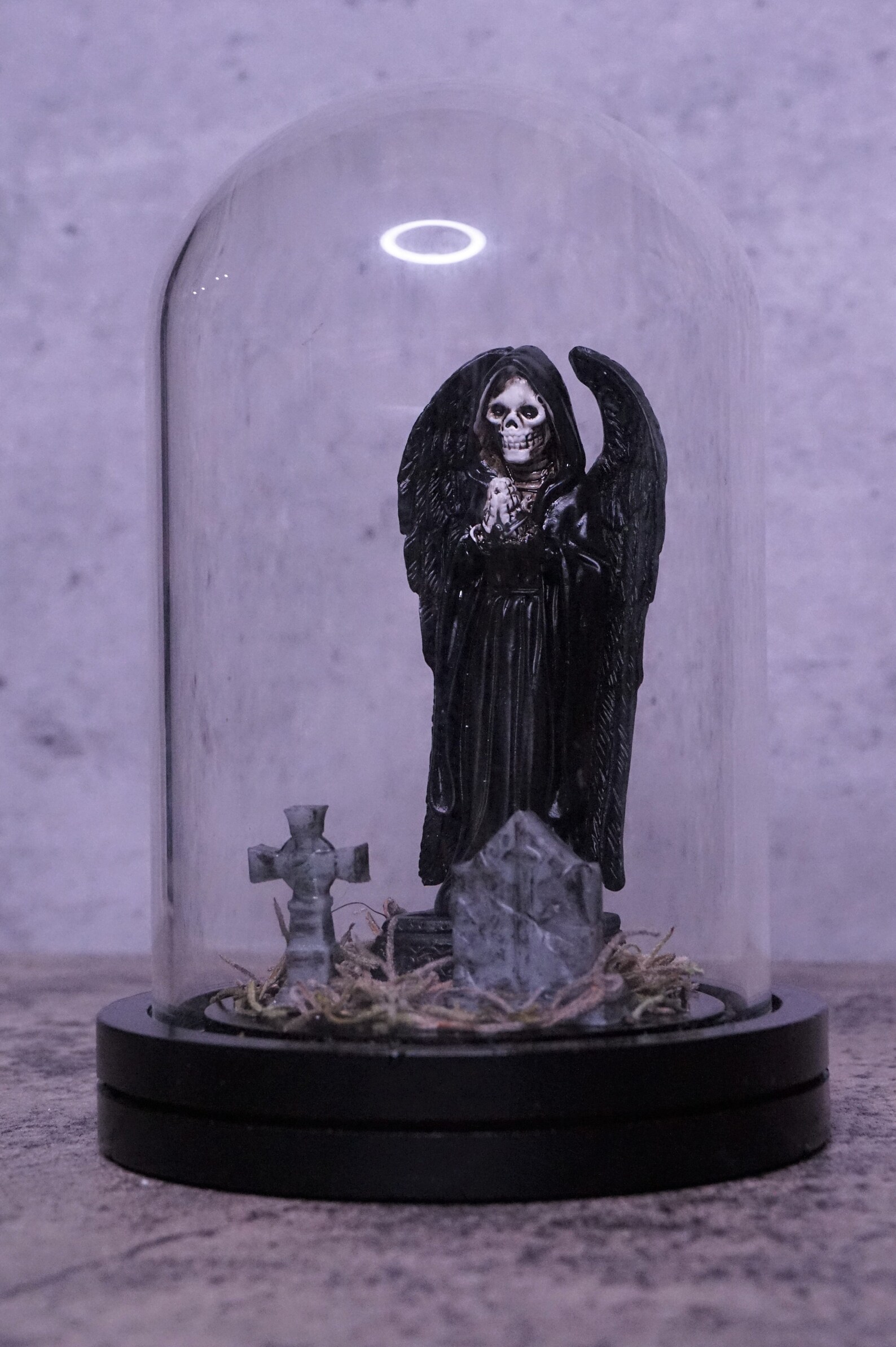 Avenging Angel Glass Dome Cemeterrarium | Etsy