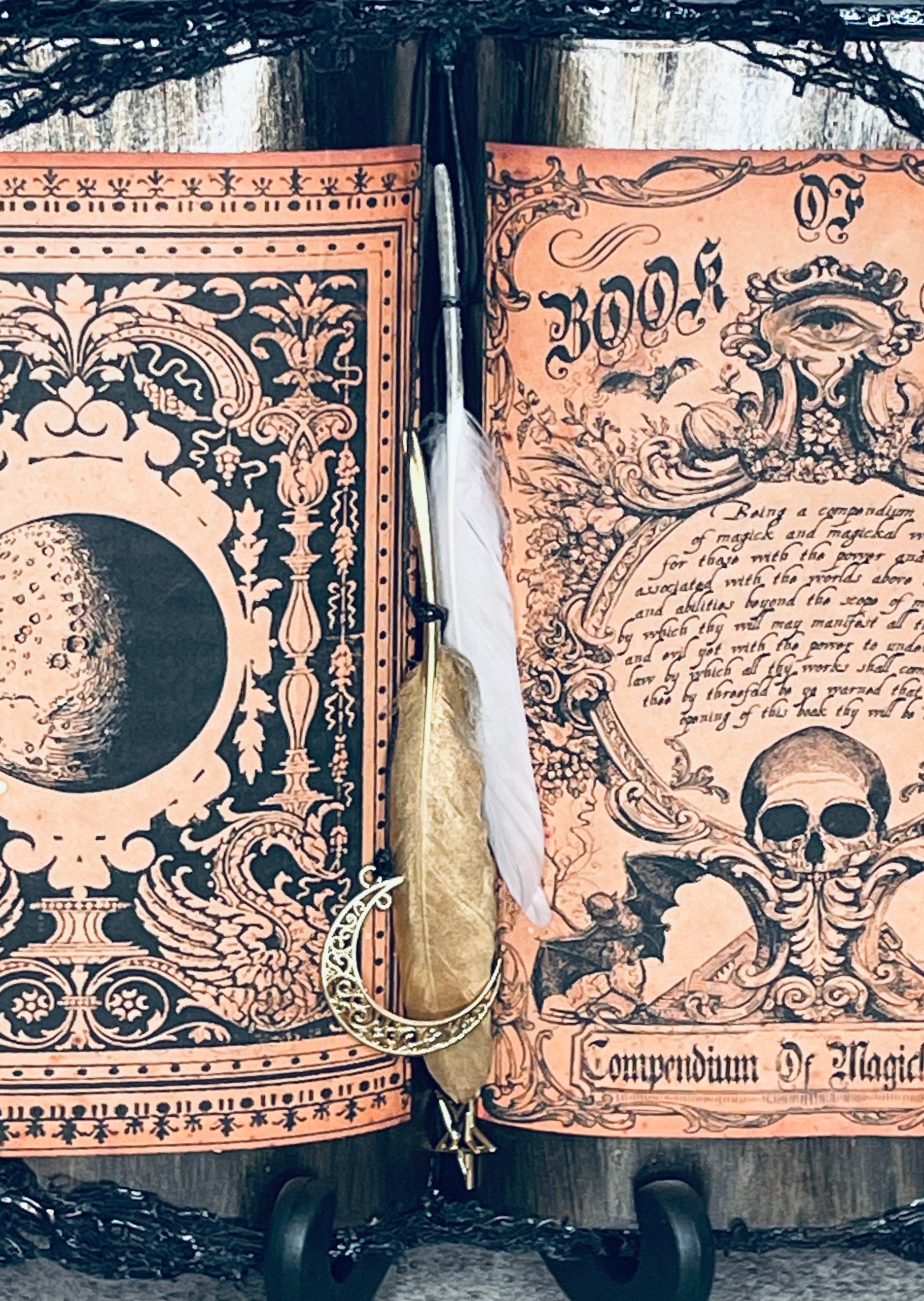 Book of Spells Open Spell Book | Etsy