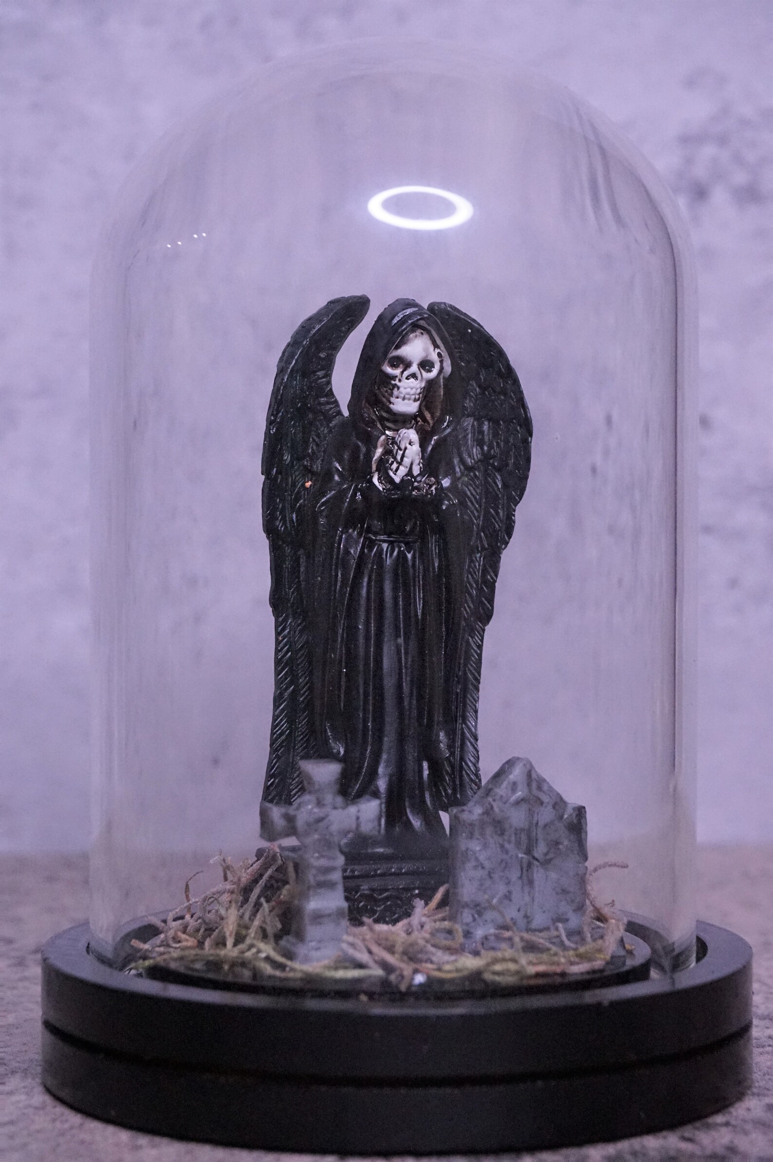 Avenging Angel Glass Dome Cemeterrarium | Etsy