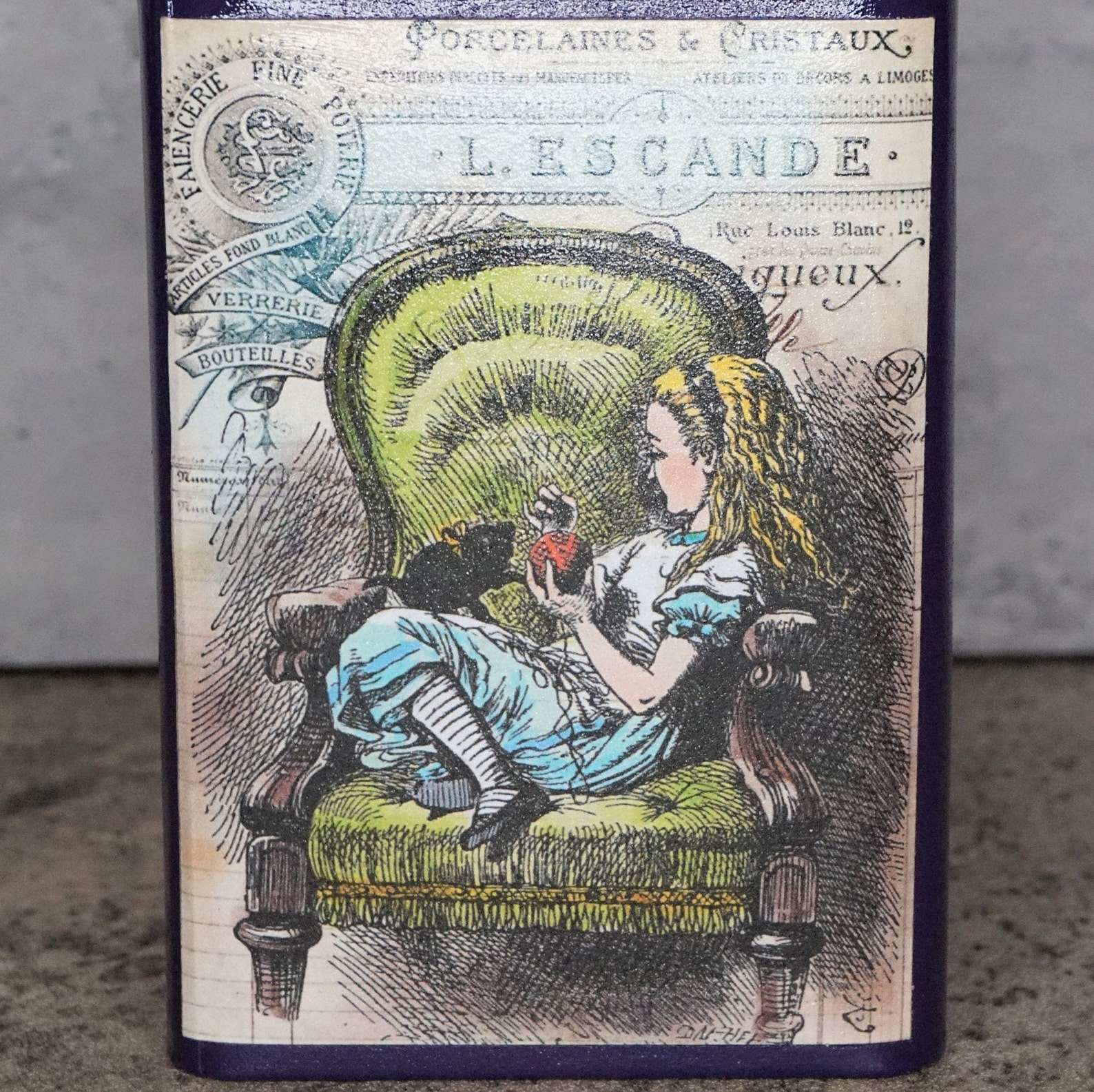 Purple Alice in Wonderland Decorative Tea Tin/storage Tin - Etsy