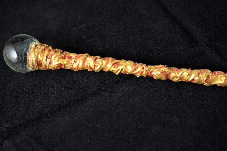 Gold Metallic Fairy Wand With Clear Marble | Etsy