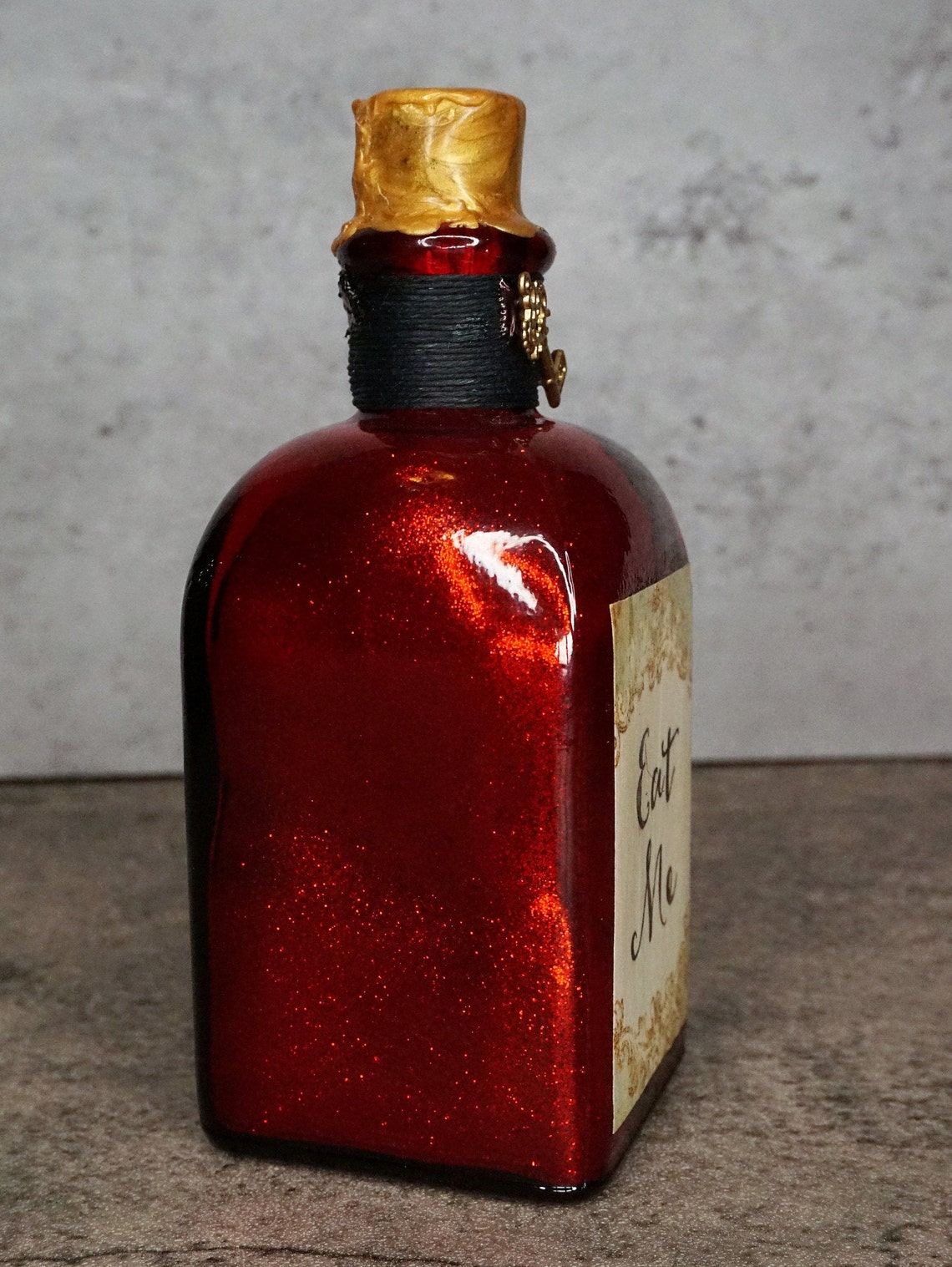 Alice in Wonderland Eat Me Potion Bottle | Etsy