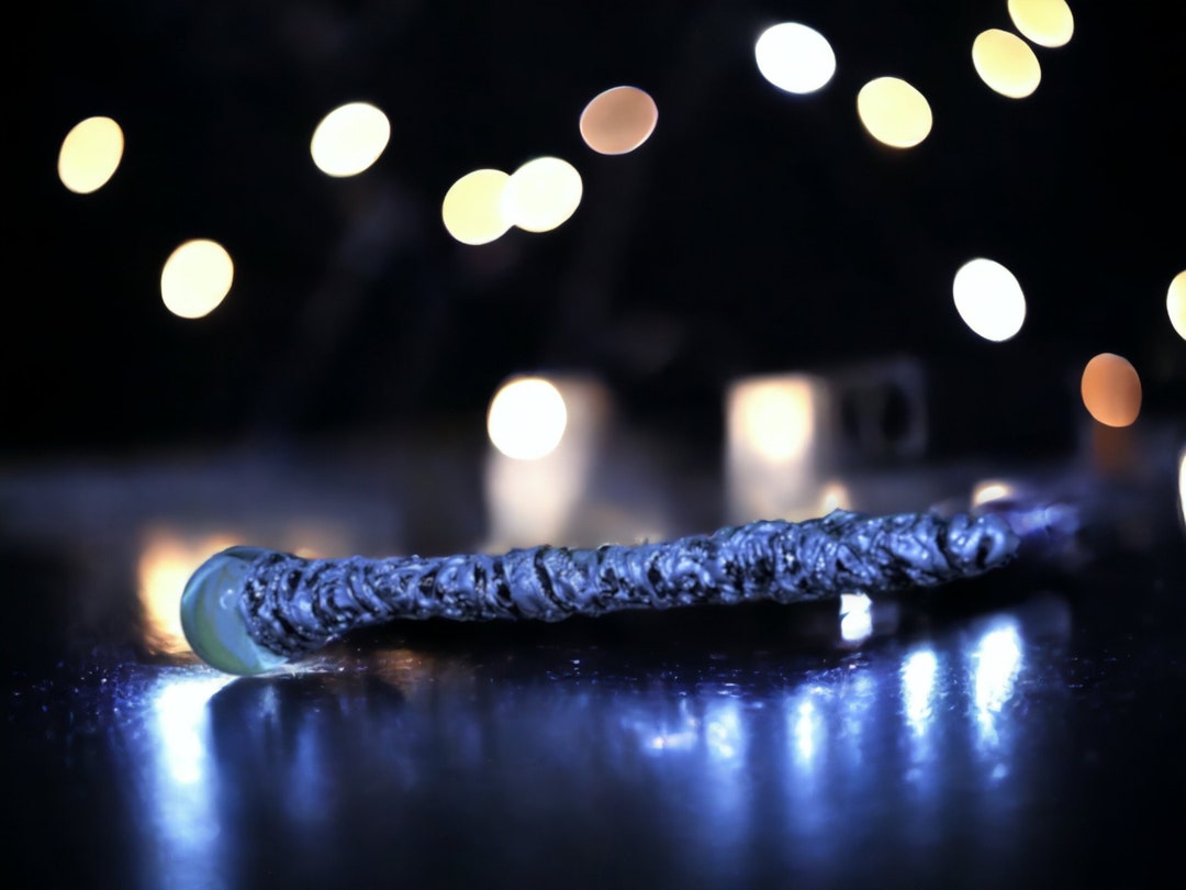 Silver Metallic Fairy Wand With Clear Marble - Etsy