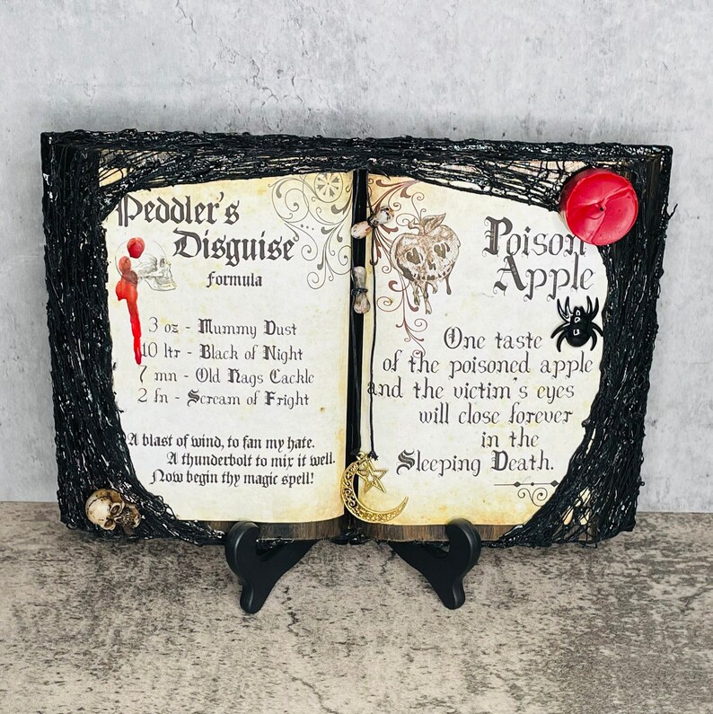Snow White Themed Open Spell Book - Etsy