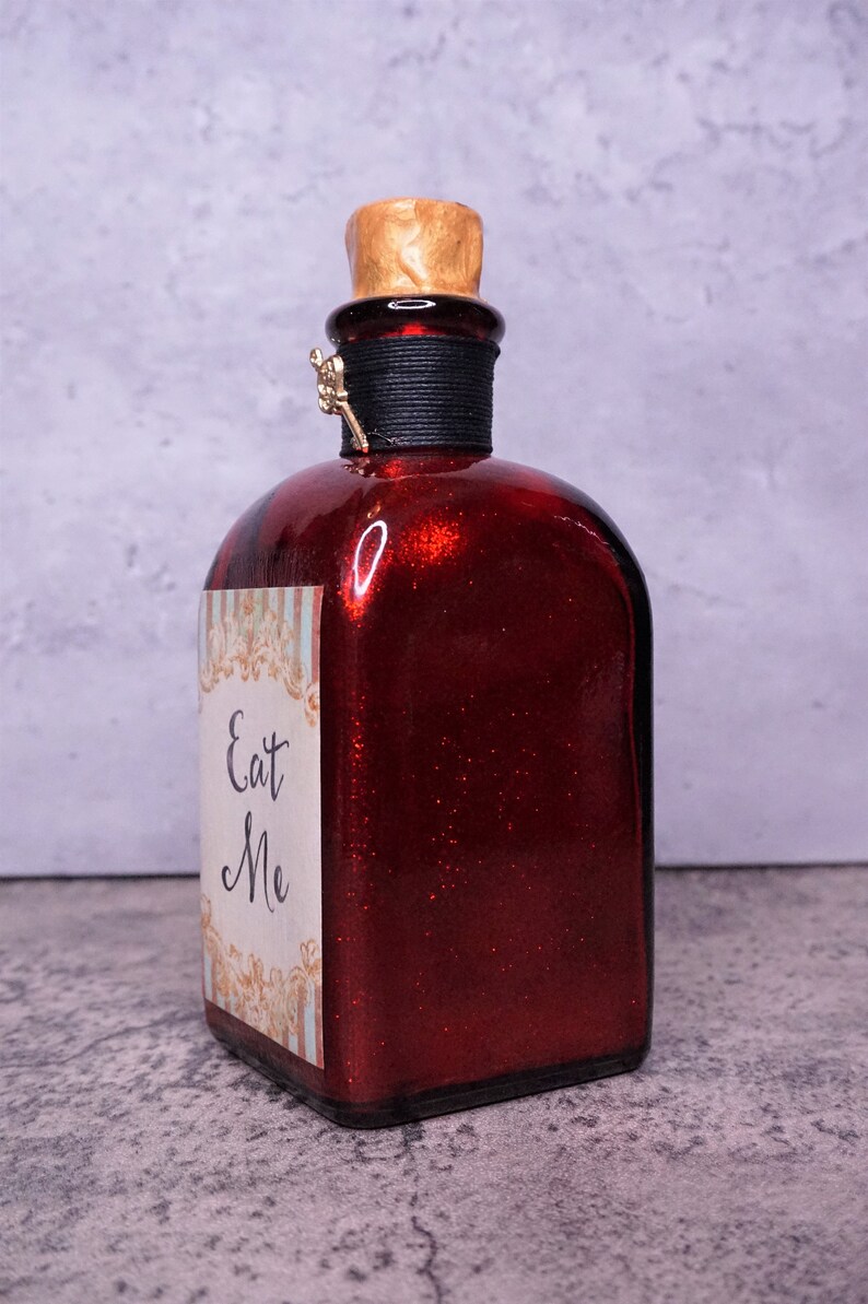 Alice in Wonderland Eat Me Potion Bottle | Etsy