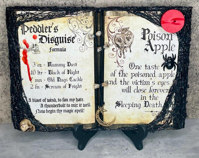 Snow White Themed Open Spell Book - Etsy