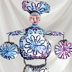 Chi Calm Energy Balancing Act Mandala OOAK Art Doll - Etsy