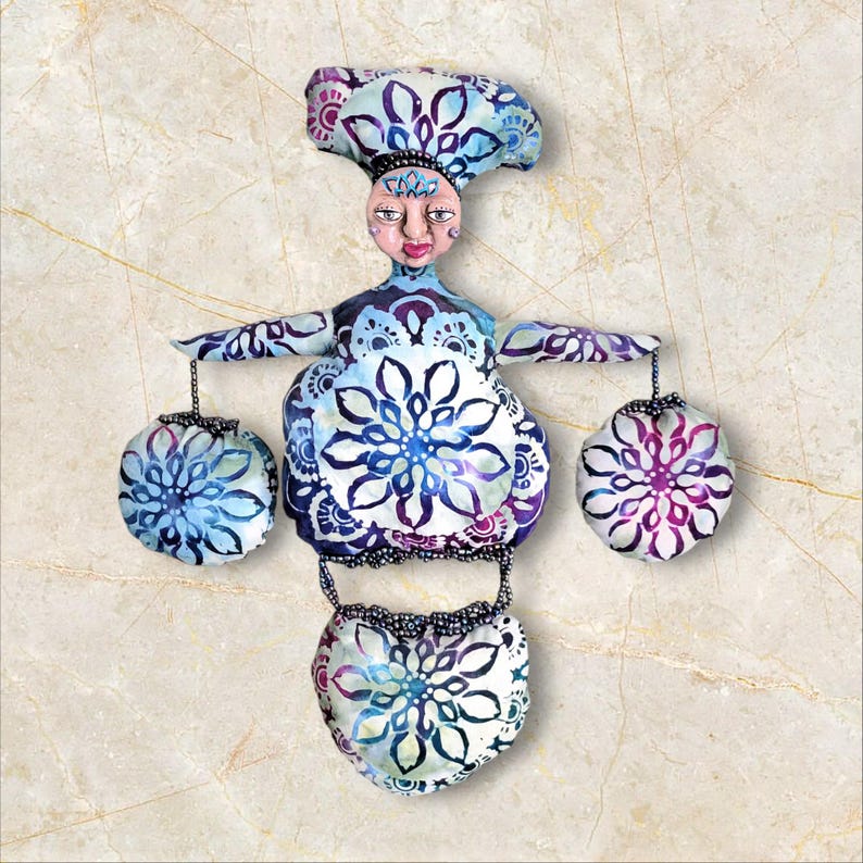 Chi Calm Energy Balancing Act Mandala OOAK Art Doll - Etsy