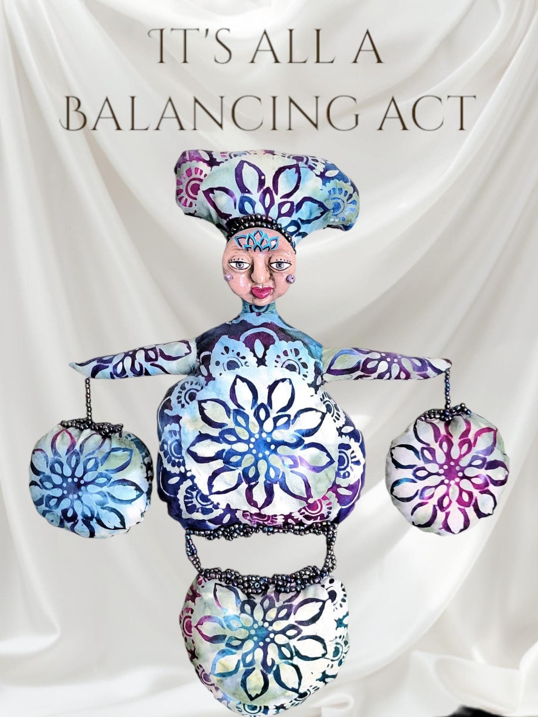 Chi Calm Energy Balancing Act Mandala OOAK Art Doll - Etsy