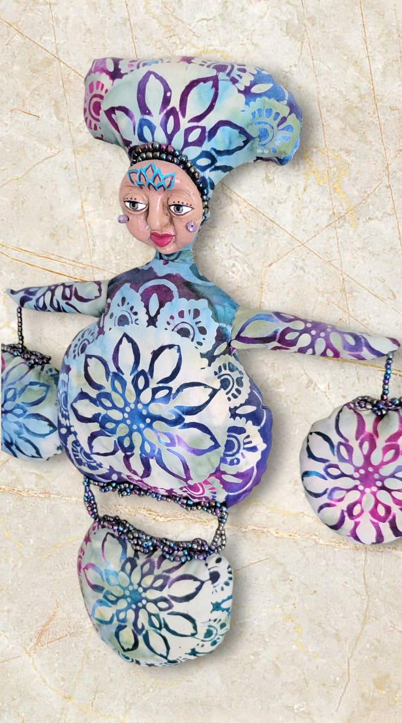 Chi Calm Energy Balancing Act Mandala OOAK Art Doll - Etsy