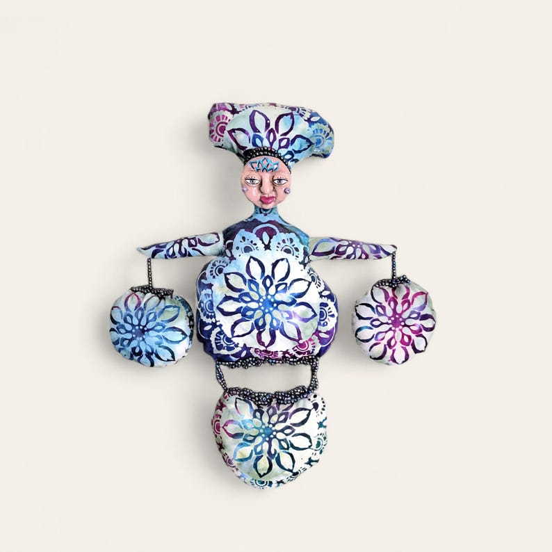 Chi Calm Energy Balancing Act Mandala OOAK Art Doll - Etsy