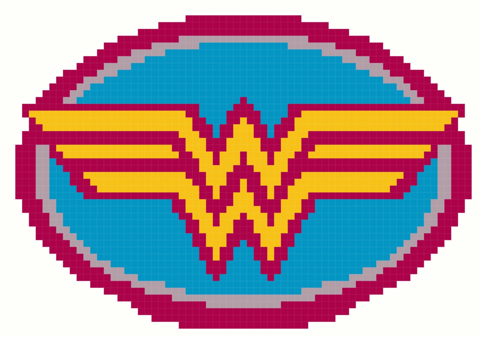 Wonder Woman Cross Stitch Pattern - Etsy