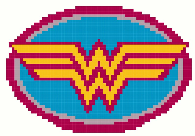 Wonder Woman Cross Stitch Pattern - Etsy