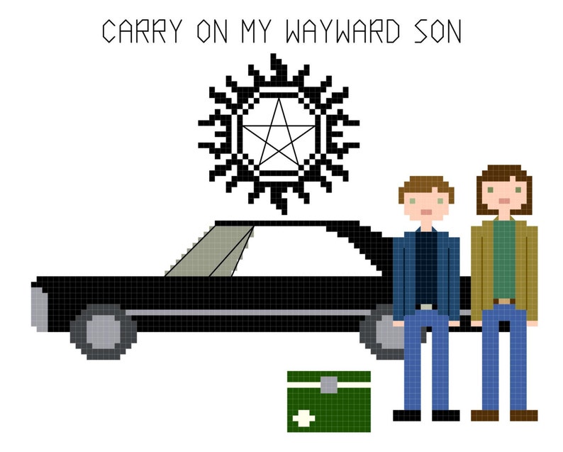 Supernatural Cross Stitch Pattern - Etsy