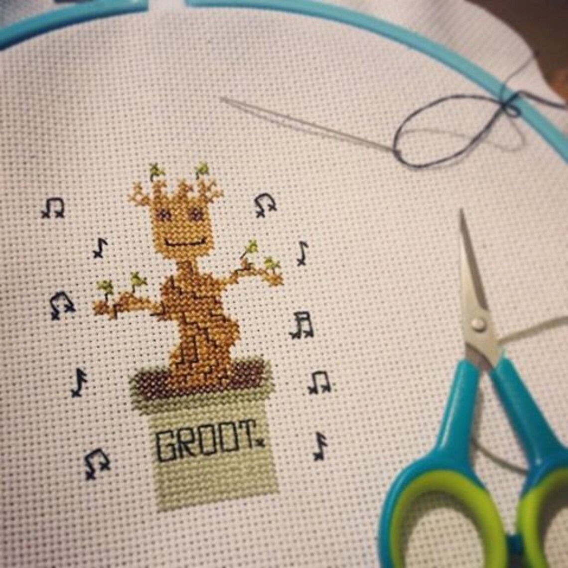 Dancing Baby Groot Guardians of the Galaxy Cross Stitch Pattern - Etsy