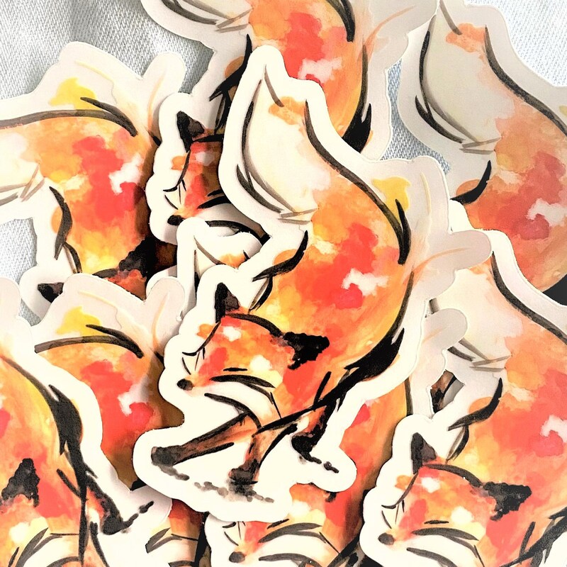 Fox Sticker - Etsy
