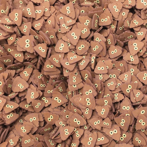 Small Polymer Clay Poop Emoji Non Edible Sprinkles Poomoji - Etsy