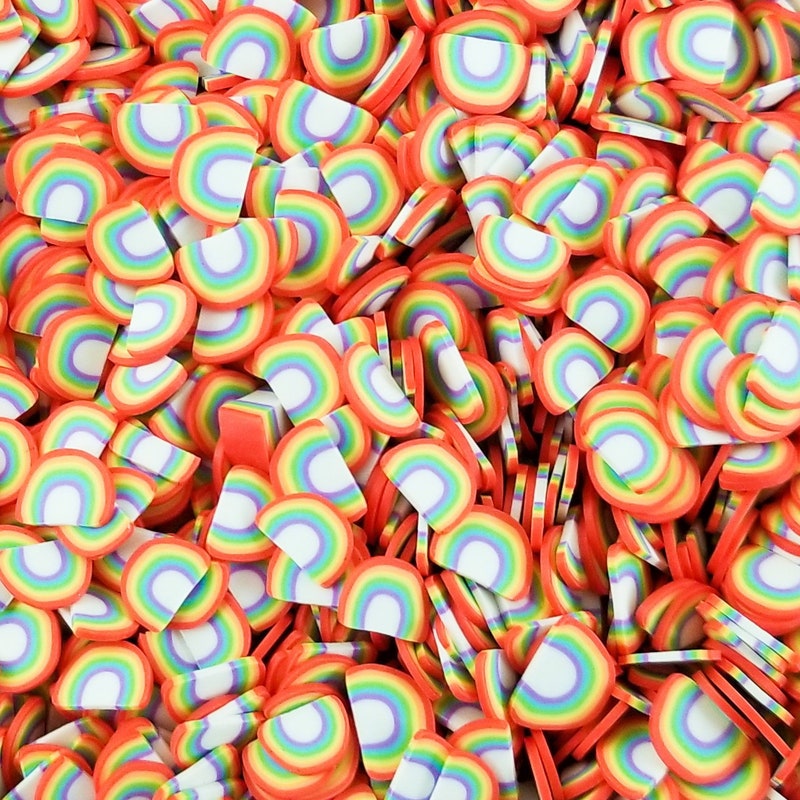 Polymer Clay Rainbow Cane - Etsy