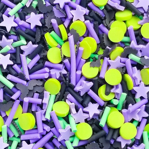 Bat-fetti Bats Halloween Polymer Sprinkles Spooky Faux - Etsy