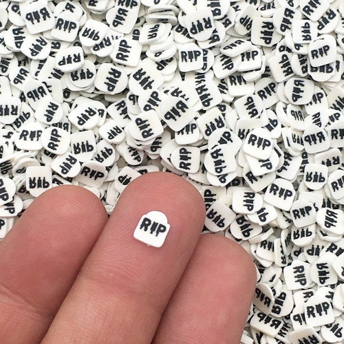 Small Spooky RIP Halloween Tombstone Headstone Polymer Clay | Etsy