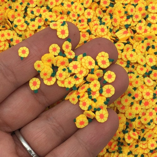 Hot Pink Polymer Clay Daisy Flower Sprinkles Fimo Fake - Etsy