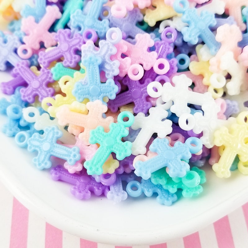 Plastic Cross Pendants - Etsy