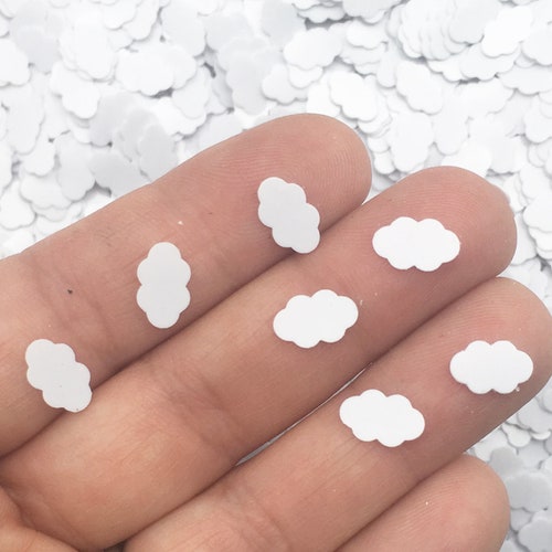 White Cloud Glitter Confetti Cloud Table Scatter U171 - Etsy