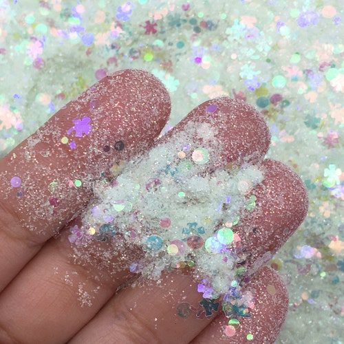 Pink Pixie Dust Iridescent Shift Assorted Shape Glitter Pick - Etsy