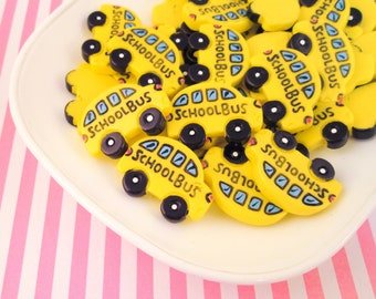 Yellow Bus Charm - Etsy