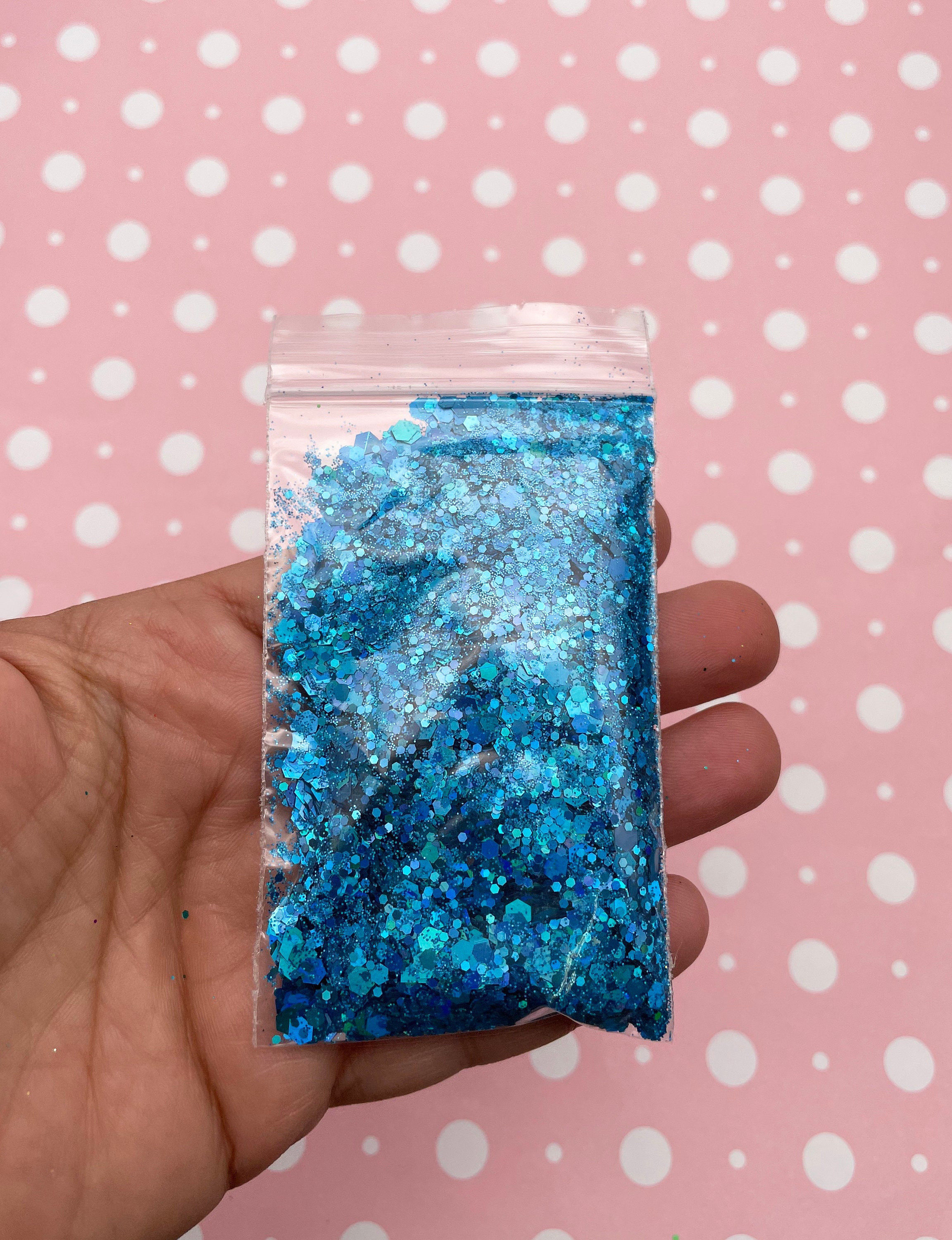 Ocean Blue Pixie Dust Assorted Shape Solvent Resistant Glitter, Pick ...