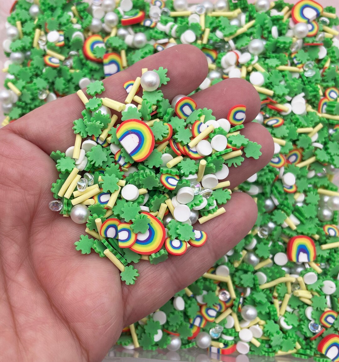 Touch of Luck, Saint Patricks Day Non Edible Polymer Clay Sprinkles ...