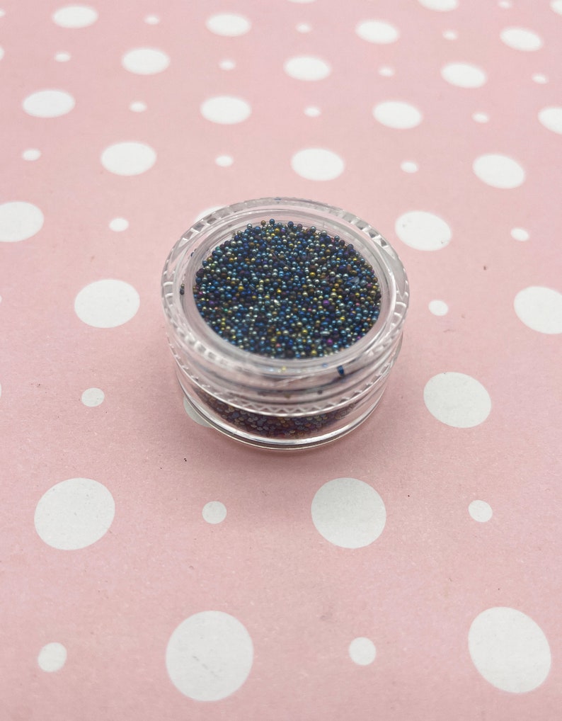 Oils Spill Multicolor Glass .08mm Micro Beads Sprinkle Toppings, 8 ...