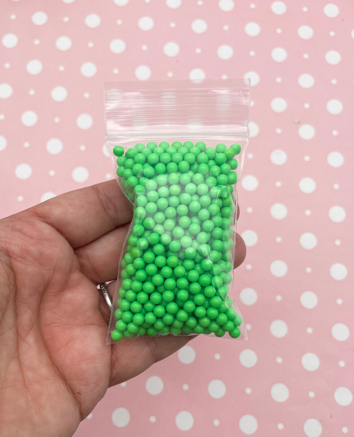 Neon Dayglow Multicolor 4mm No Hole Boba Beads, Faux Nonpareil Acrylic ...