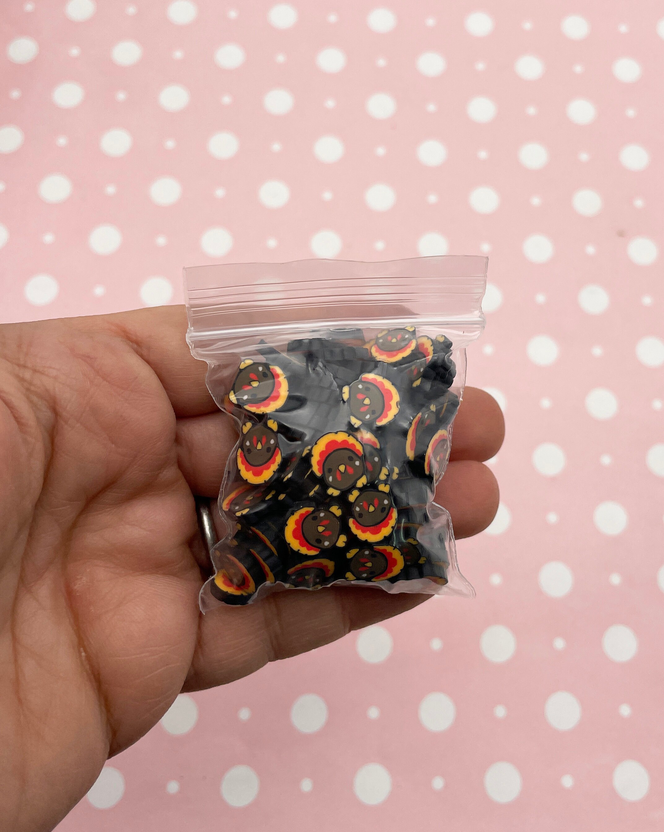 Larger Thanksgiving Turkey Sprinkles, Fall Sprinkle Slices, Polymer ...