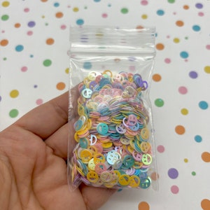 Colorful Rainbow Iridescent Shift Smile Face Glitter, Smiley Emoji ...