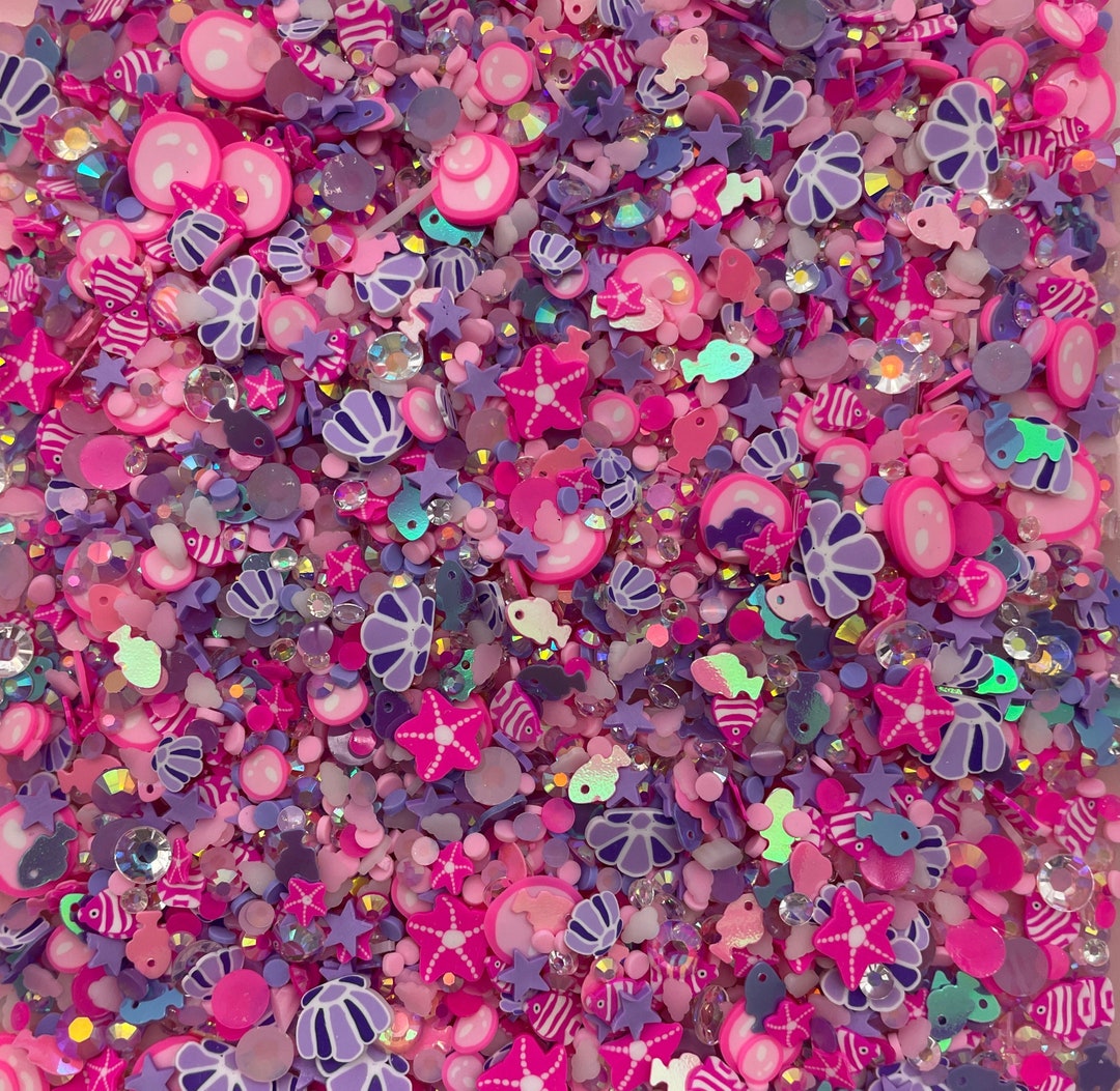 Malibu Shaker Sprinkle Rhinestone and Glitter Mix, Polymer Clay Fake ...