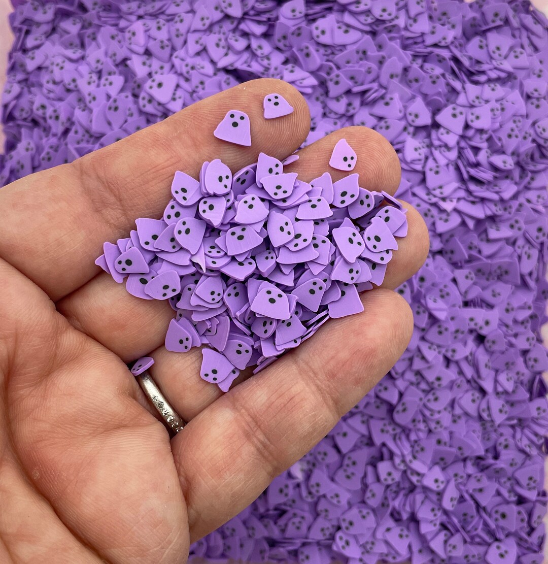 5mm Pastel Lavender Spooky Ghost Halloween Polymer Clay Sprinkles ...