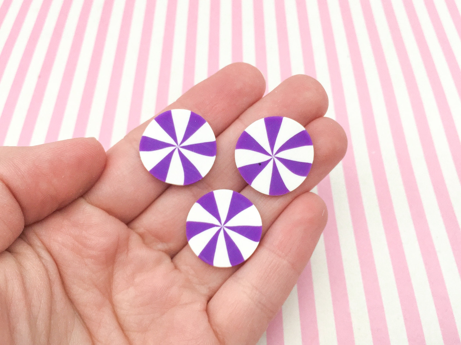 10 Large Purple Jumbo 20mm Peppermint Starlight Mint Candy - Etsy