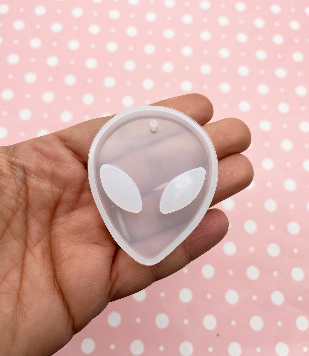 Alien Head Mold for Cabochons, Clay, Resin, Soap Etc, Little Green Men ...
