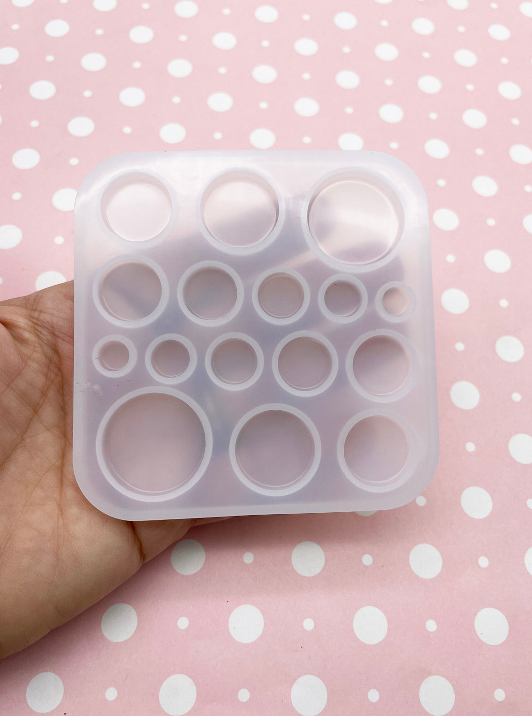 Assorted Size Flat Round Circle Mold for Cabochons Q146a - Etsy