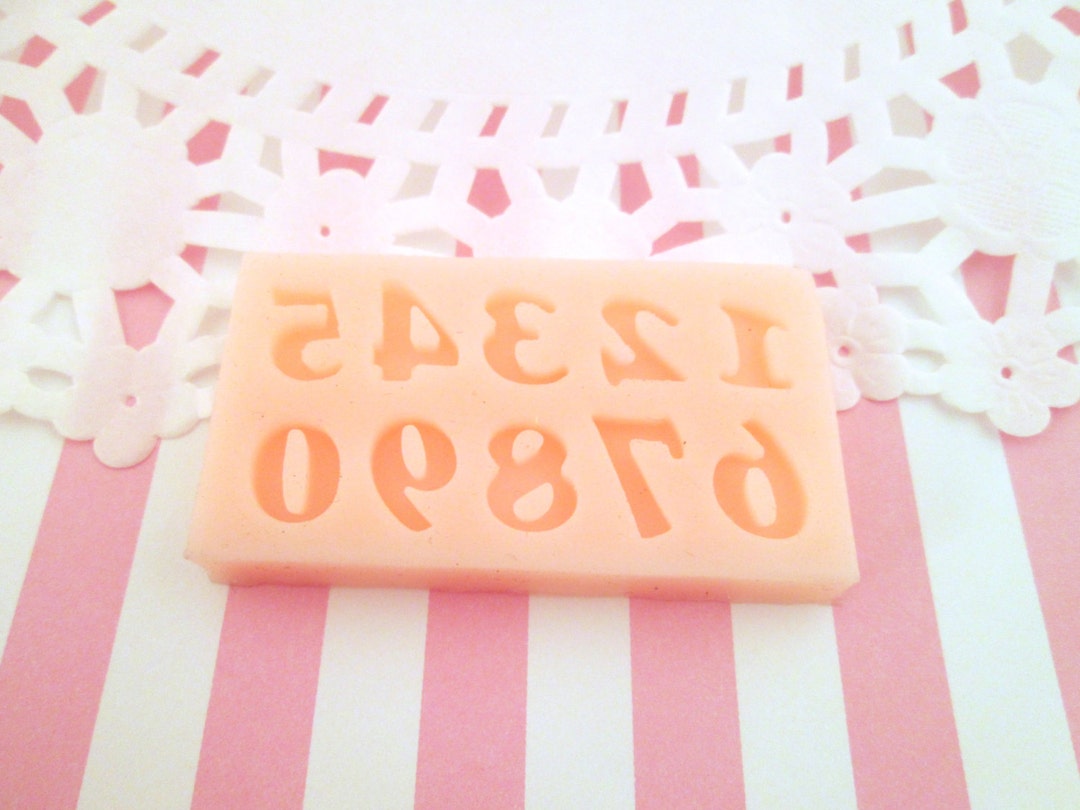 Silicone Number Mold, Diy Resin Craft Numeral Mould Q25B - Etsy
