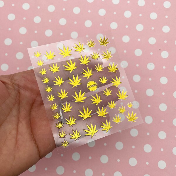 Pot Leaf Stickers - Etsy