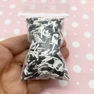 SPIDER BITE Spooky Halloween Sprinkle Mix, Polymer Clay Non Edible Nail ...