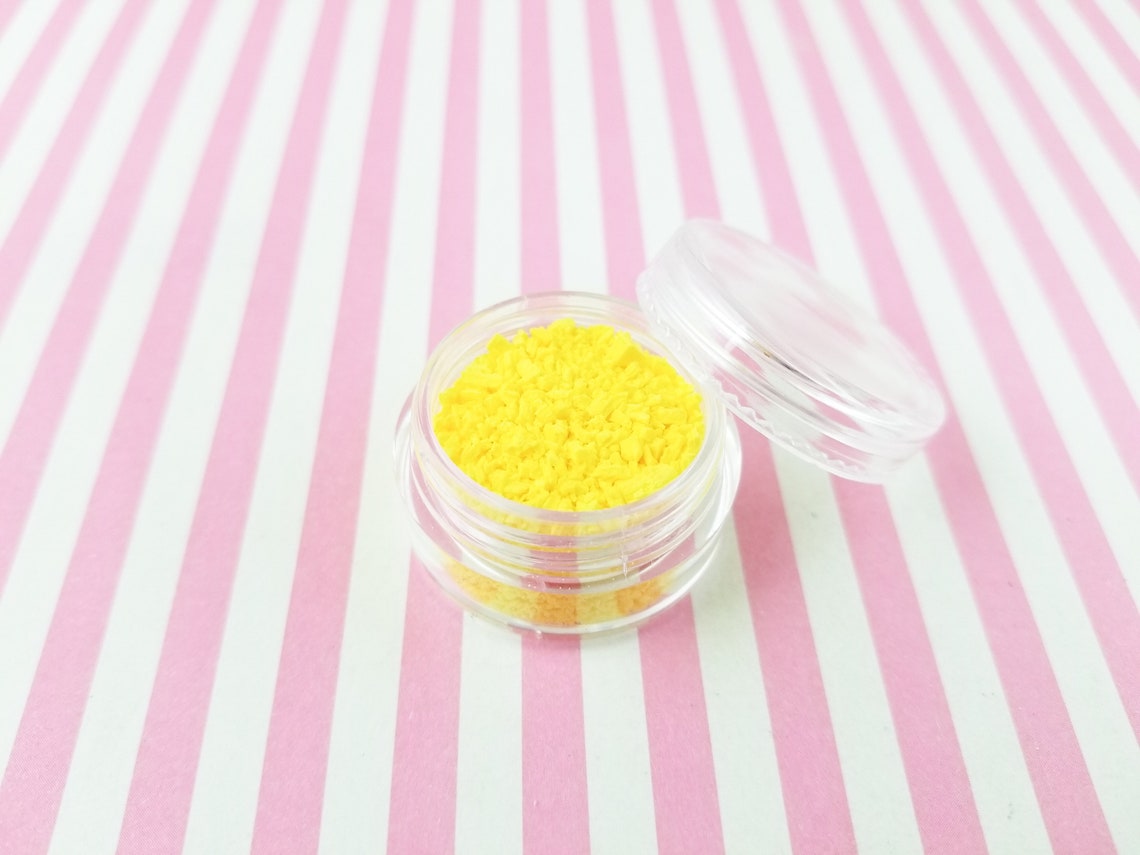 Yellow Dust Crunch, Fake Bake Non Edible Candy Polymer Clay Sprinkles ...